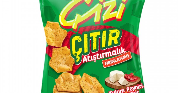 Ulker Cizi Tulum Cheese And Roasted Red Pepper Snack Pretzel 40 G