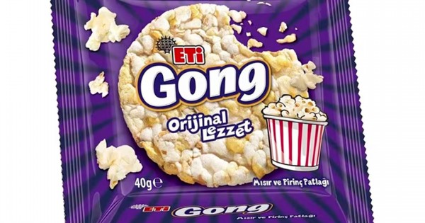 Eti Gong Corn And Rice Cake Tasty Snacks 40 G
