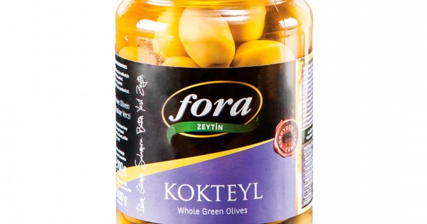 Fora Cocktail Whole Green Olives N700 G