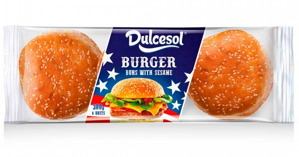 Dulcesol Burger Buns Pack In 3 Pcs 300 G - 0THERS