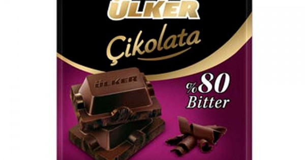 Ulker 60 Gr % 80 Bitter Dark Chocolate - ÜLKER