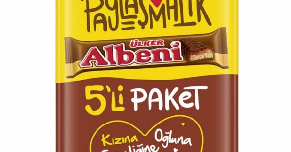 Ulker Albeni Milk Chocolate Coated Bar With Caramel And Biscuits 5 ...