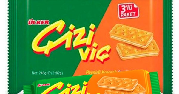 Ulker Cizi Vic 270 Gr Cheese Cream With Sandwich Cracker Multipack - ÜLKER